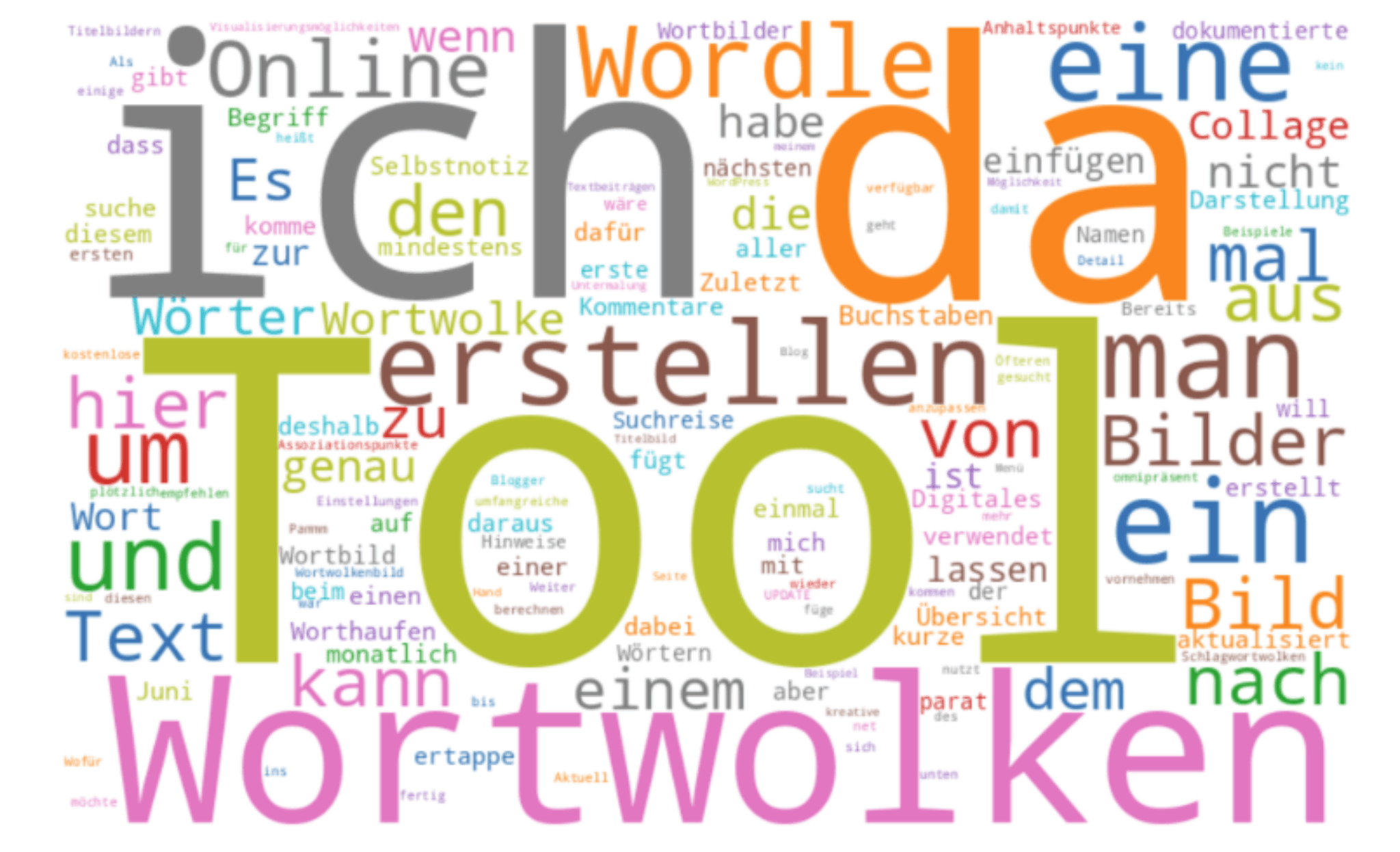 Online-Tool für Wortbilder aus Buchstaben - Wortwolken zaubern